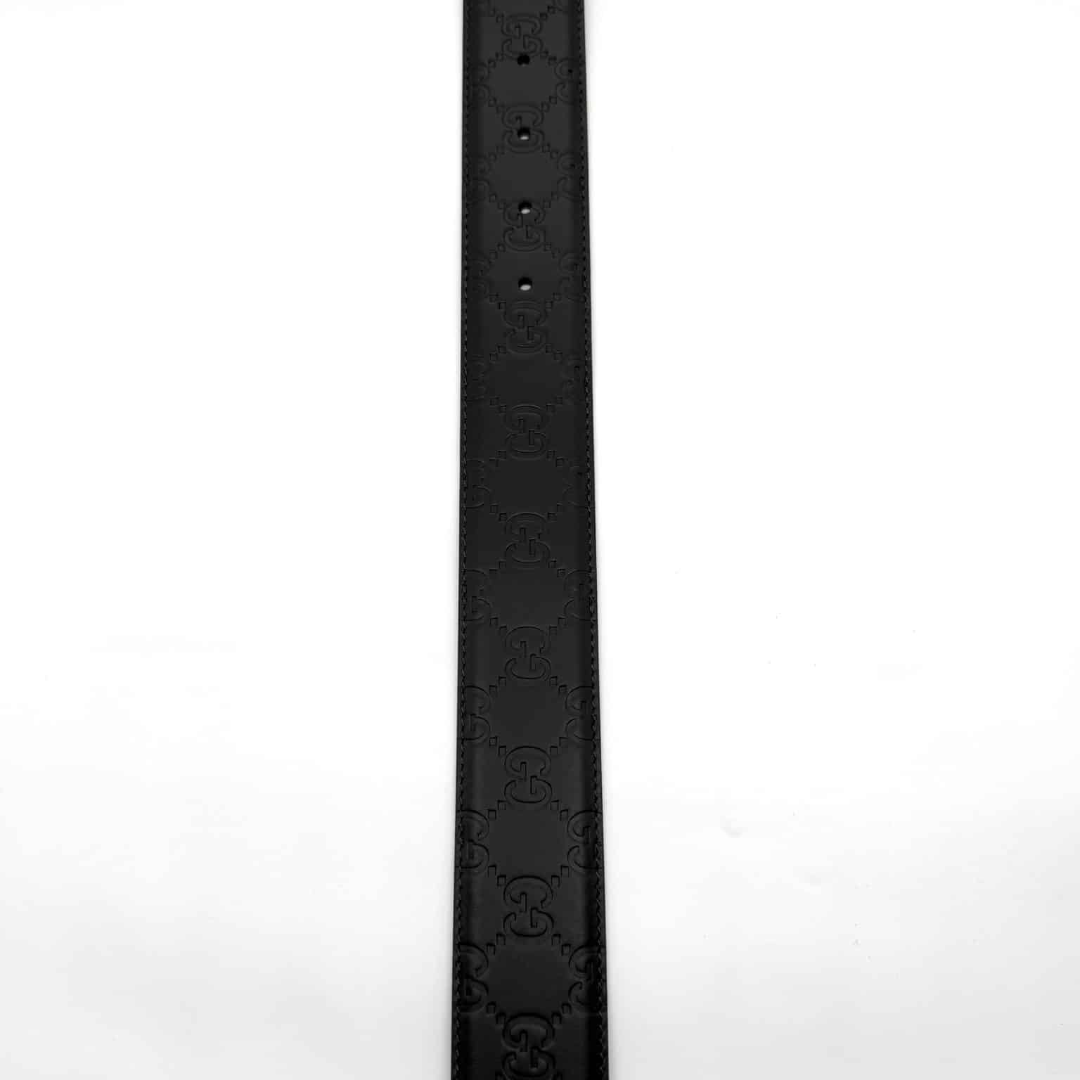 GUCCI GG Interlock Black Leather Belt – BACALLI – Luxury Consignment